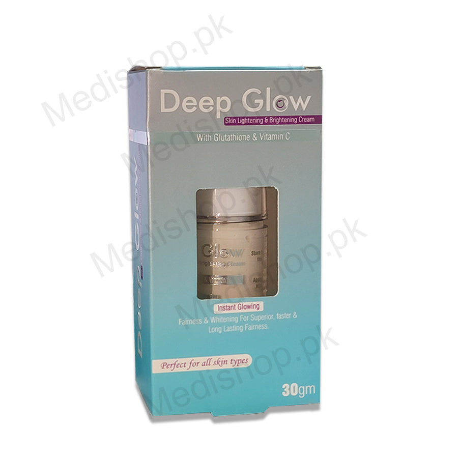 Buy Deep Glow Skin Lightening & Brightening Cream 30gm - discount- price - medishop – Medishop.pk