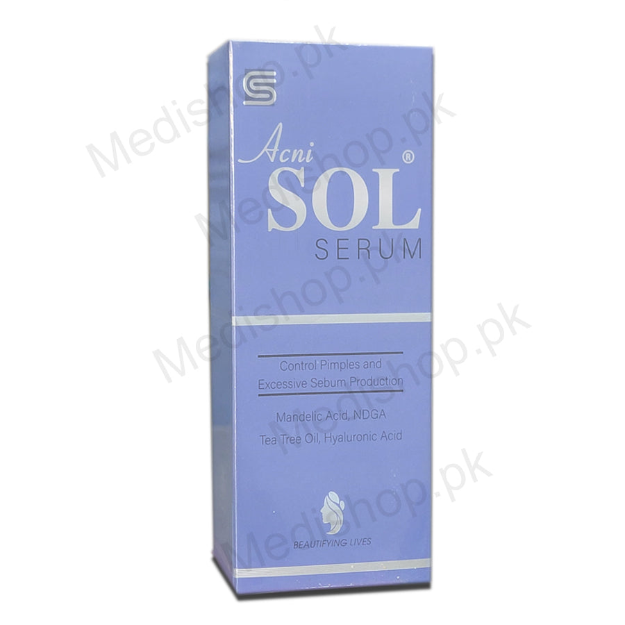 Acni Sol Serum- Best anti acne Serum- Acne Treatment- Medishop.pk