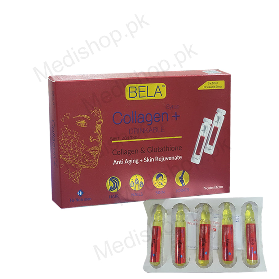 Bela Collagen + Drinkable – Anti Aging Fairness 5 Drinkable Ampoules O ...
