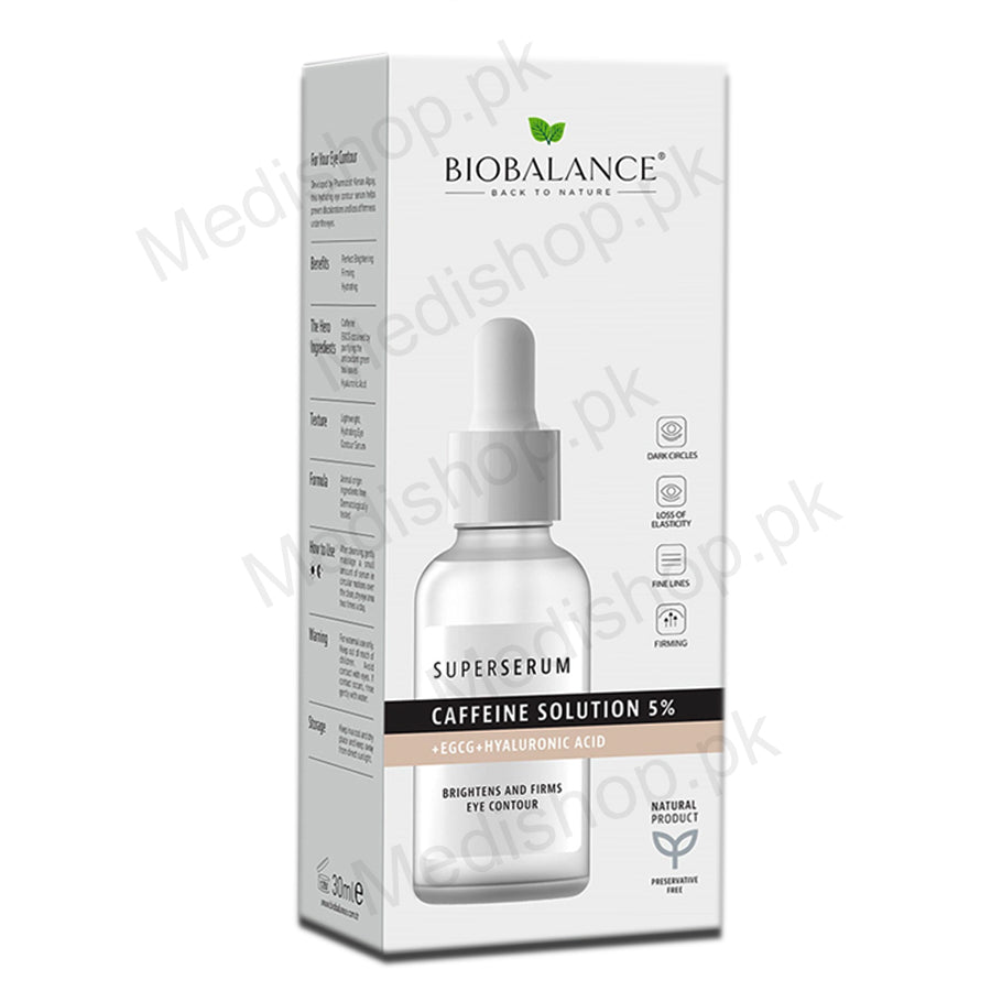Biobalance Super Serum Caffeine Solution 5% – Medishop.pk