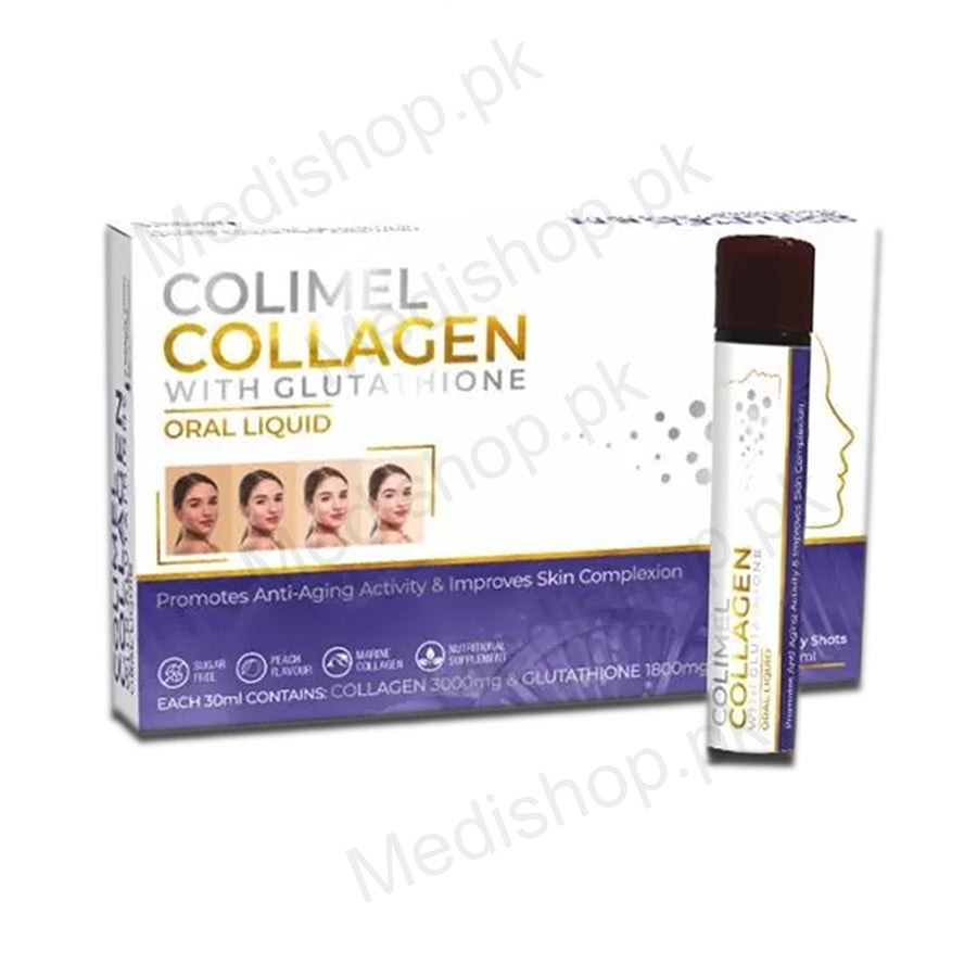 COLIMEL – COLLAGEN WITH GLUTATHIONE ORAL LIQUID SHOTS – Medishop.pk