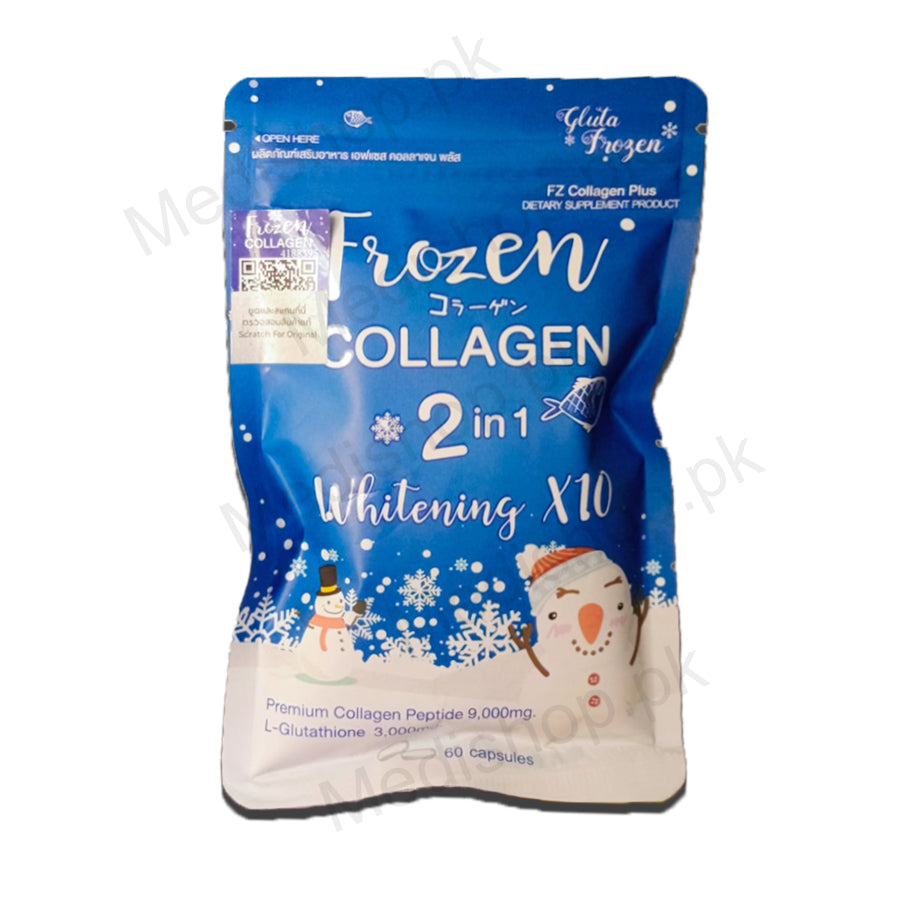 Frozen Collagen 2 in 1 Premium Collagen Peptide & Glutathione, 60 ...