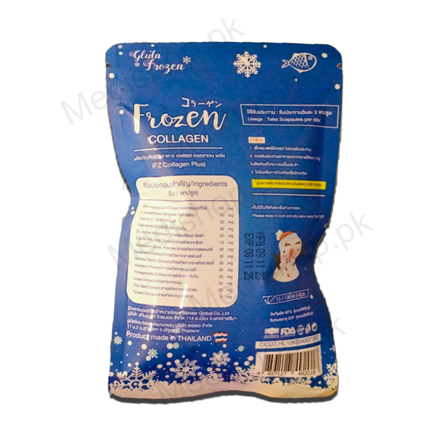 Frozen Collagen 2 in 1 Premium Collagen Peptide & Glutathione, 60 ...