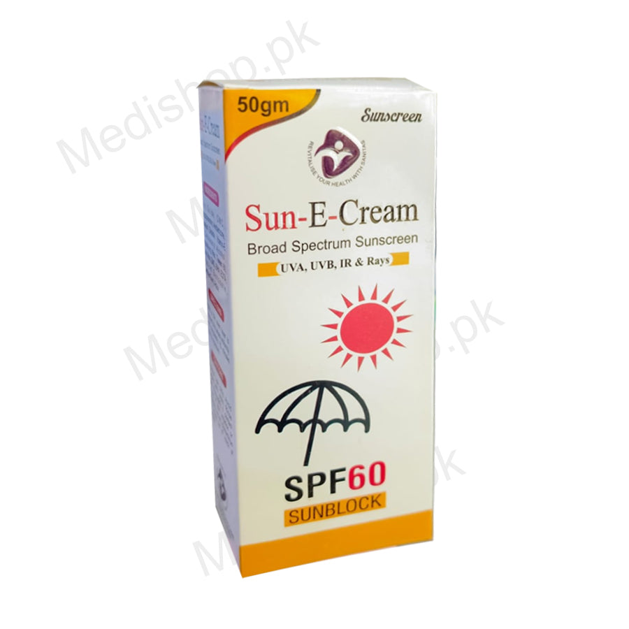 Sun E Cream Spf60 Sunblock – Medishop.pk