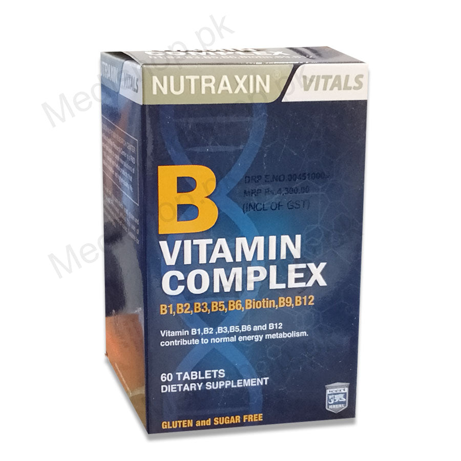 Nutraxin Vitamin B Complex Tablats – Medishop.pk