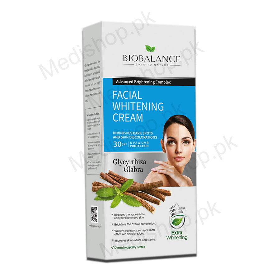 Bio Balance Facial Whitening SPF30 Cream – Medishop.pk