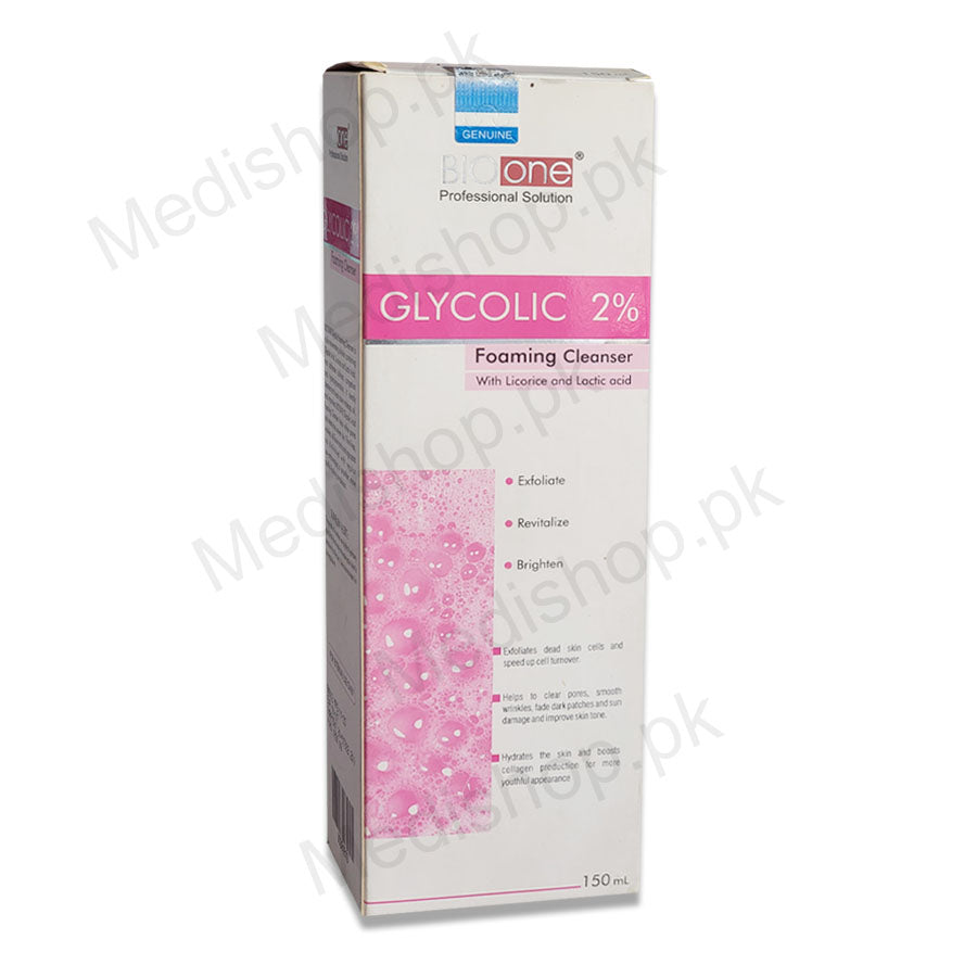 BIO ONE GLYCOLIC 2% FOAMING CLEANSER – Medishop.pk