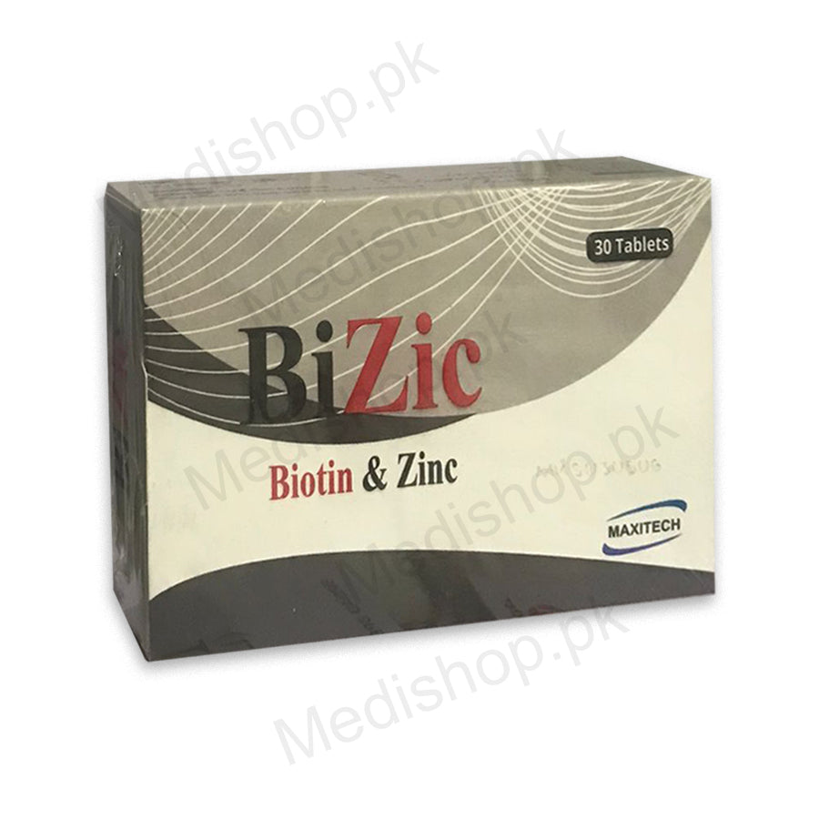 Bizic biotin & Zinc tablets – Medishop.pk