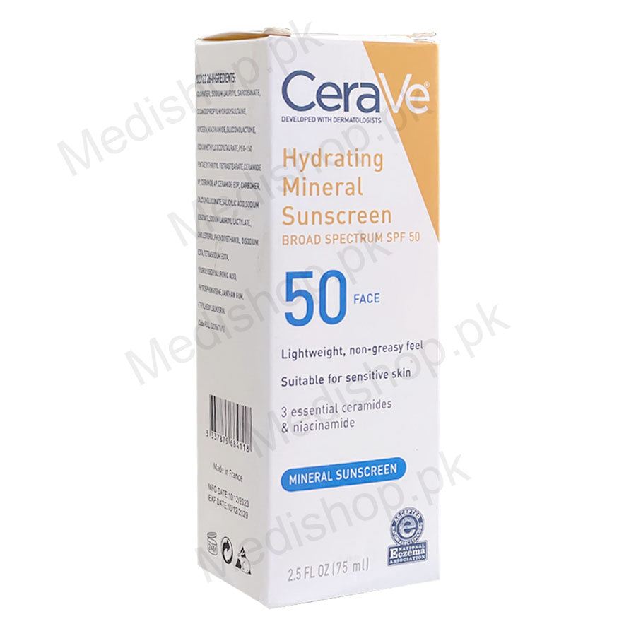 CeraVe Hydrating Sunscreen SPF 50 – Medishop.pk