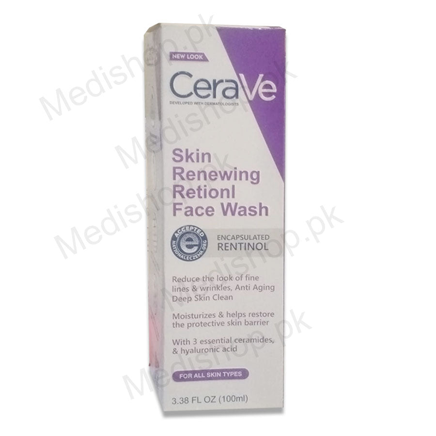 Cerave Skin Renewing Retionl Face Wash – Medishop.pk