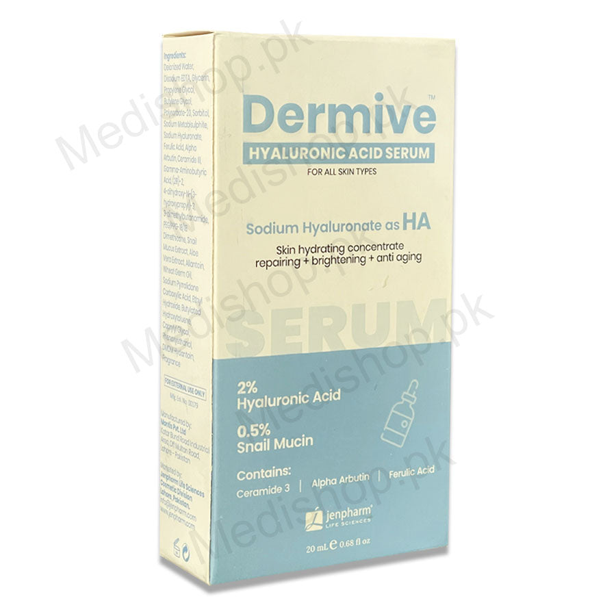 DERMIVE HYALURONIC HYDRATING SERUM – Medishop.pk