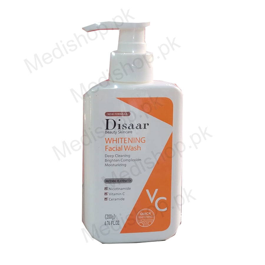 Disaar VC Whitening Facial Wash 200gm – Medishop.pk