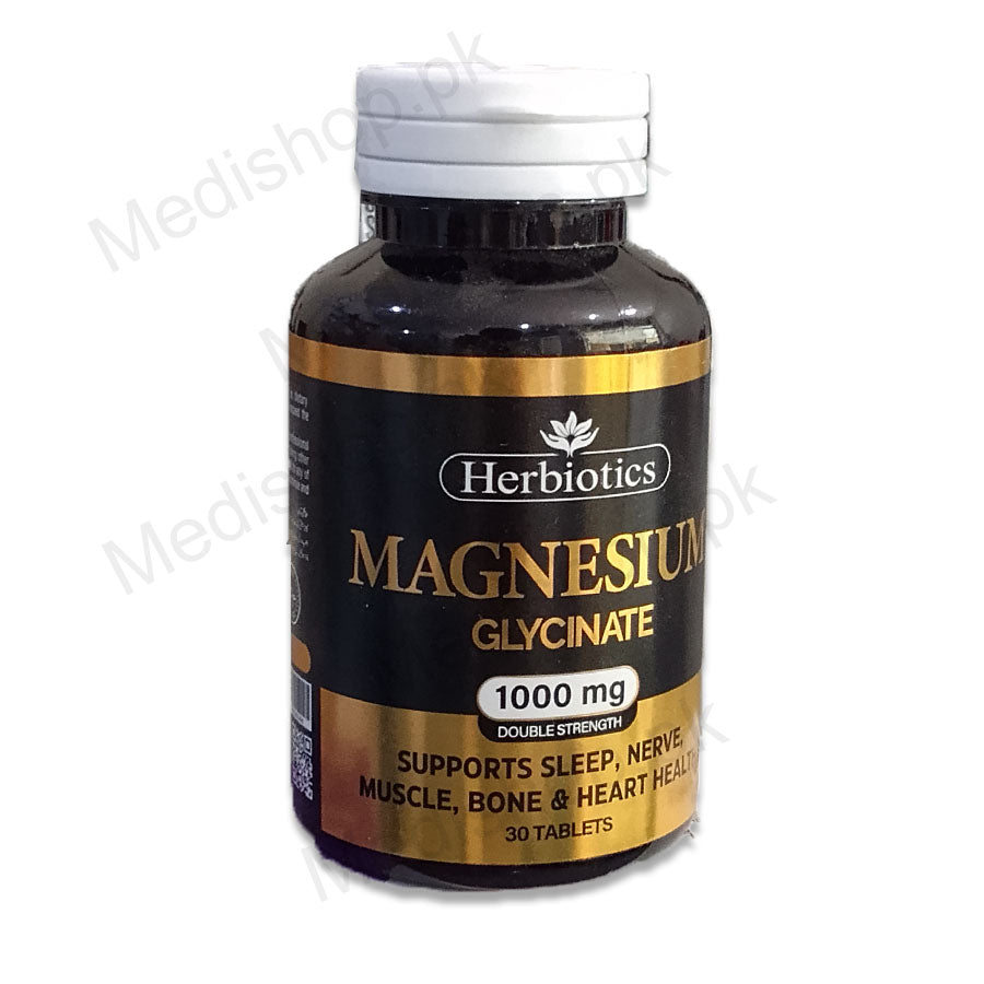 Herbiotics Magnesium Glycinate Tablets 1000mg – Medishop.pk