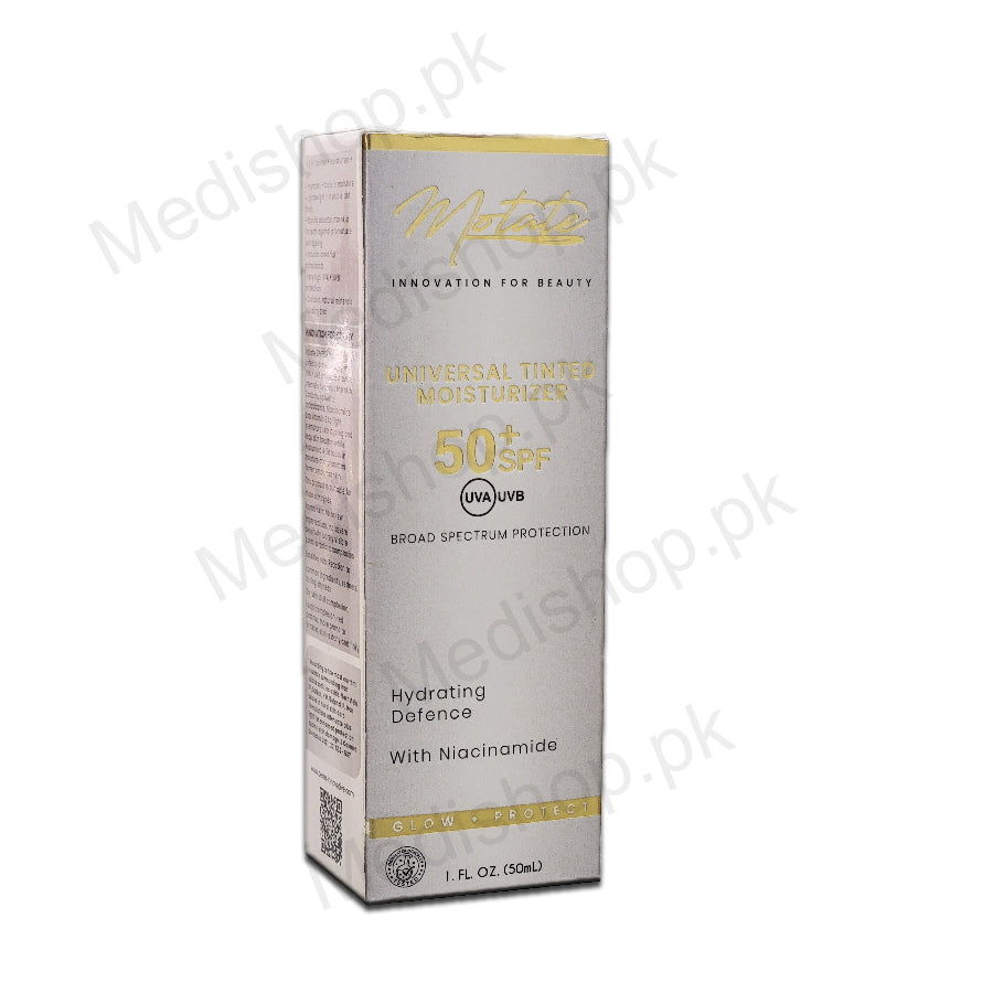 Motate universal tinted moisturizer SPF50 50ml – Medishop.pk