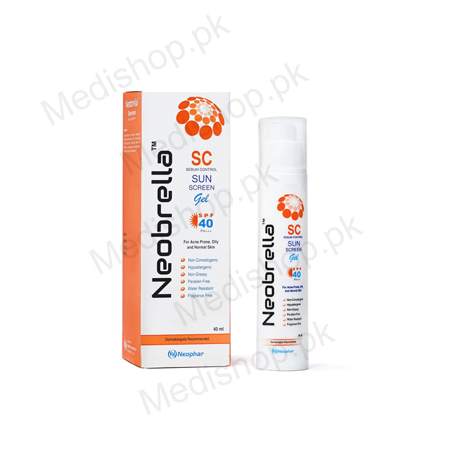 Buy Online Neobrella Sc Sebum control Gel Sun Screen Spf40 PA ...