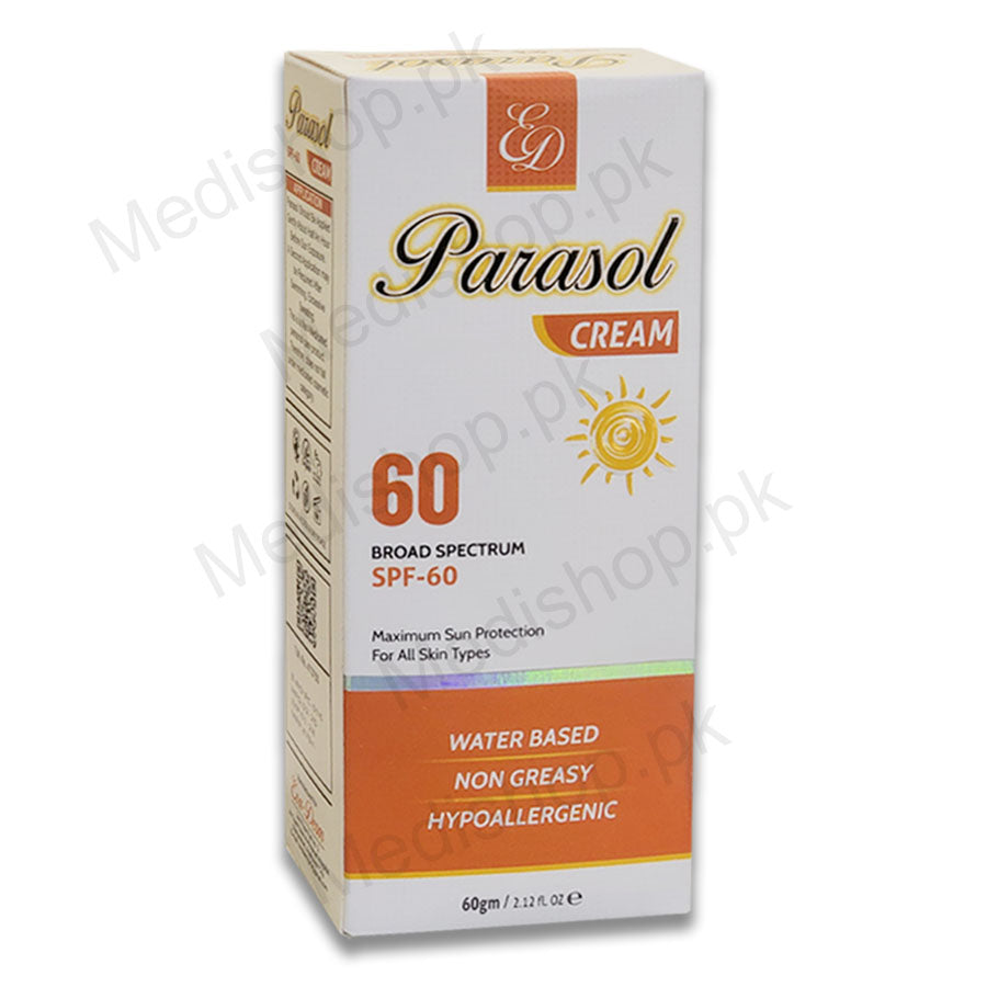 Parasol SPF 60 Cream 60gm – Medishop.pk