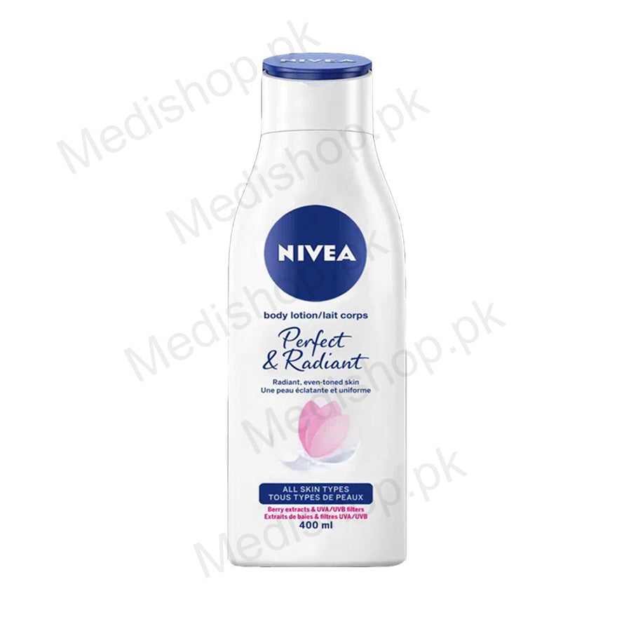 Nivea Perfect & Radiant Body Lotion, 400ml – Medishop.pk