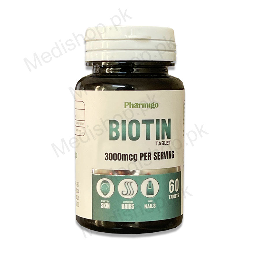Pharmgo Biotin Tablets – Medishop.pk