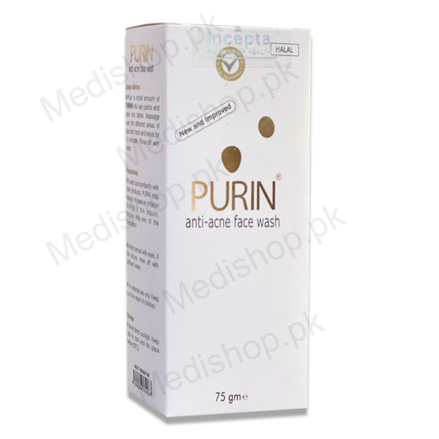 Purin Anti Acne Face Wash 75gm – Medishop.pk