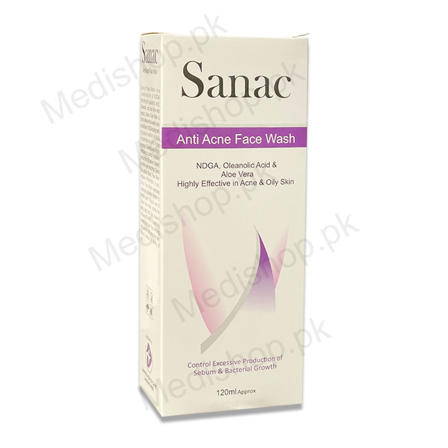 Sanac Anti Acne Face Wash – Medishop.pk