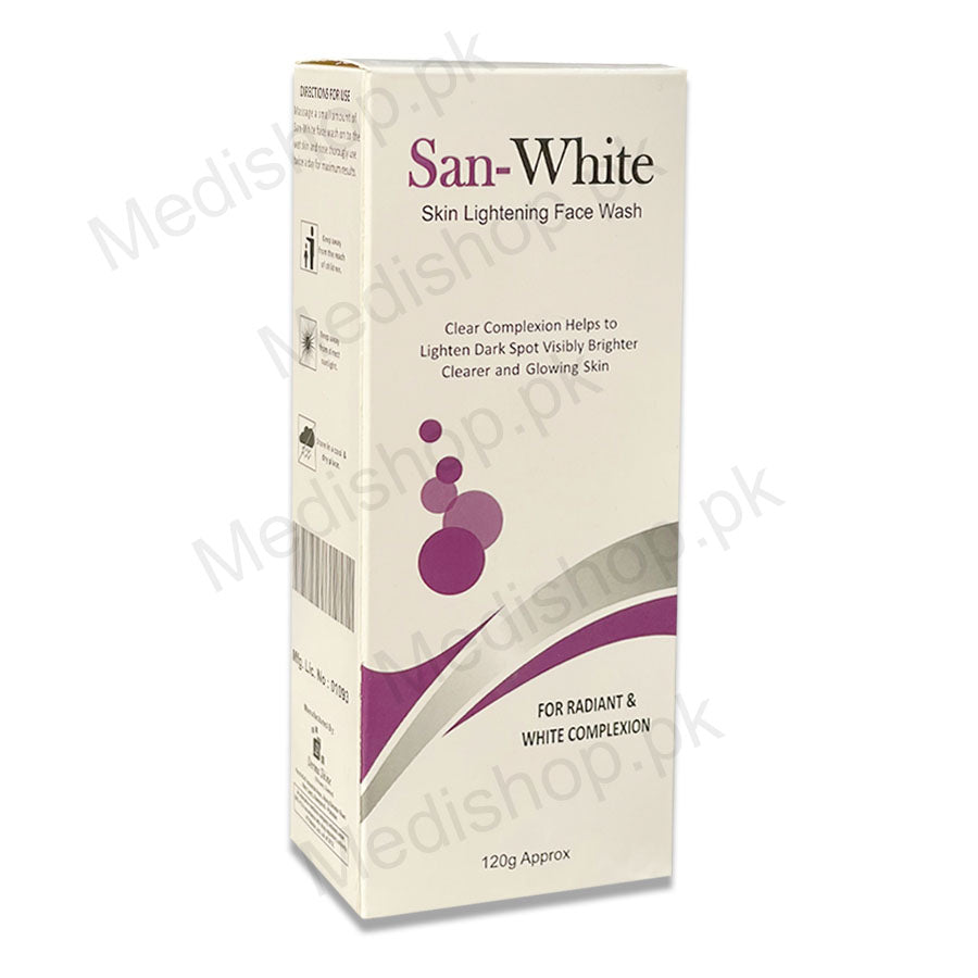 San-White Skin Lightening Face Wash – Medishop.pk