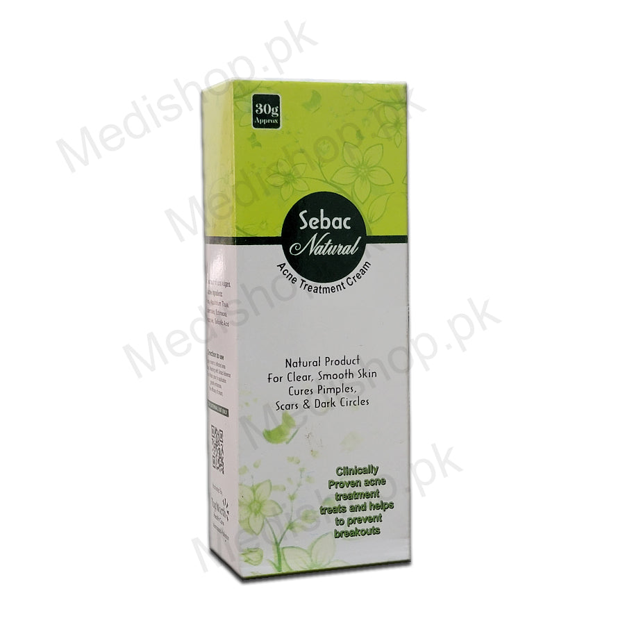 Sebac Natural Acne Treatment Cream 30g – Medishop.pk