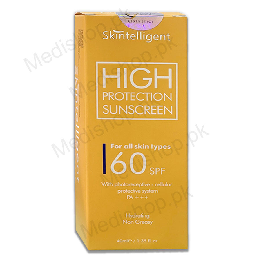 Skintelligent High Protection Sunscreen SPF 60 – Medishop.pk
