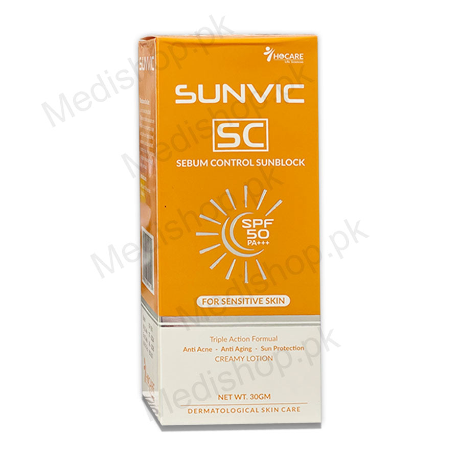 Sunvic SC SPF50 PA+++ Creamy Lotion – Medishop.pk