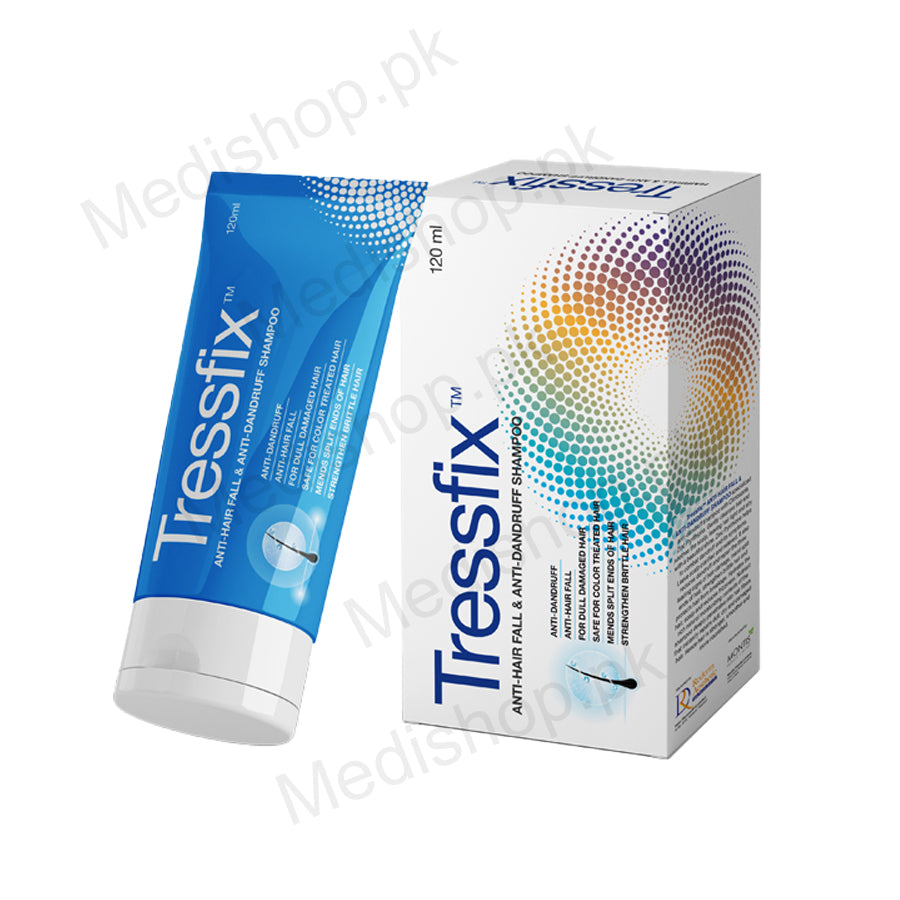 Tressfix Hairfall & Anti-Dandruff Shampoo 120ml – Medishop.pk