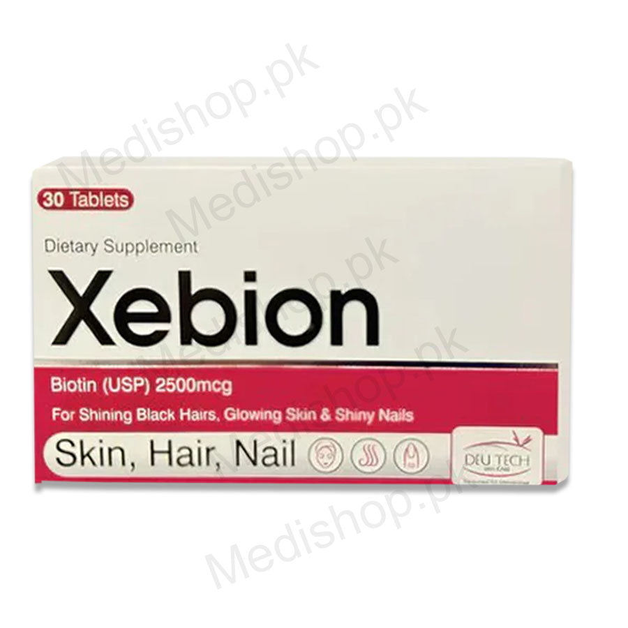 XEBION Biotin 2500mcg Tablets – Medishop.pk