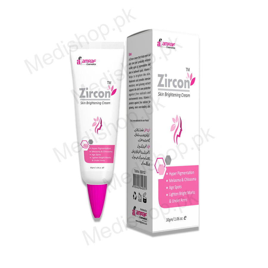 Zircon Skin Brightening Cream 30gm – Medishop.pk