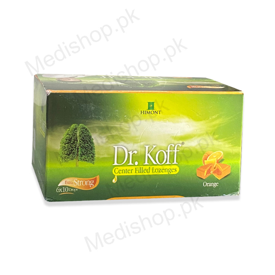 Dr.Koff Center Filled Lozenges Orange – Medishop.pk