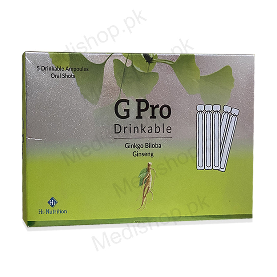 G Pro Drinkable Ampoules Oral Shots – Medishop.pk