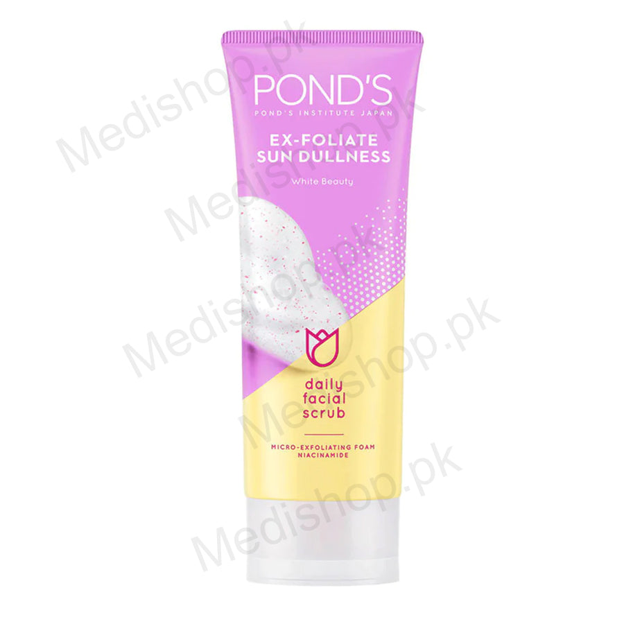 Ponds Ex-foliate Sun Dullness Daily Facial Scrub 100g – Medishop.pk