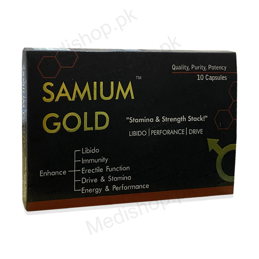 Samium Gold Capsules 10's – Medishop.pk