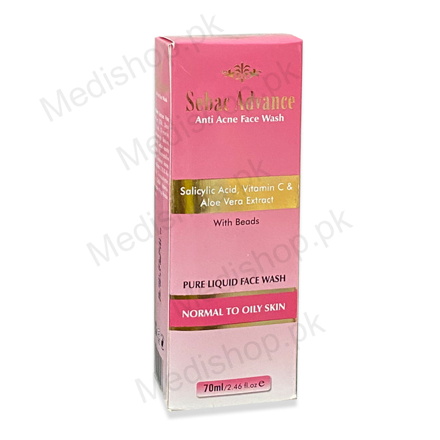 Sebac Advance Anti Acne Face wash 70ml – Medishop.pk