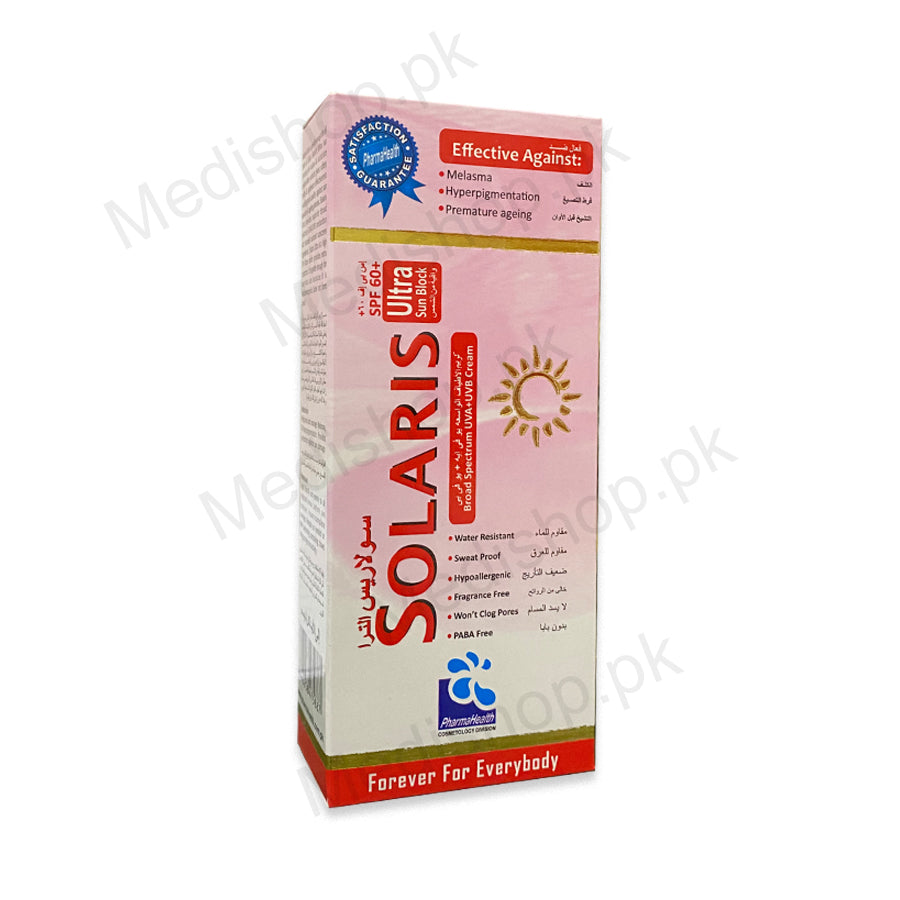 Solaris Ultra Sunblock SPF60+ | Best Sunblock| Medishop.pk