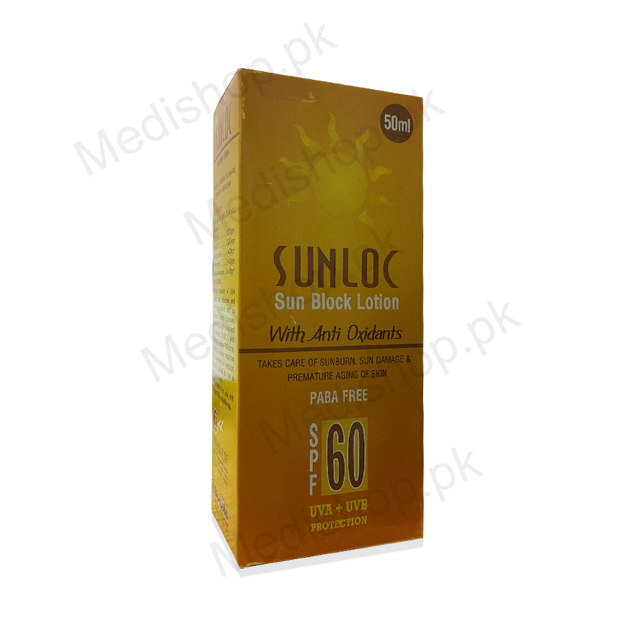Sunloc Sun Block Lotion 50ml – Medishop.pk