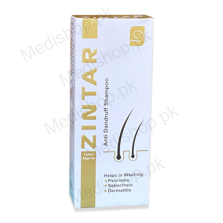 Zintar Anti Dandruff Shampoo 120ml – Medishop.pk
