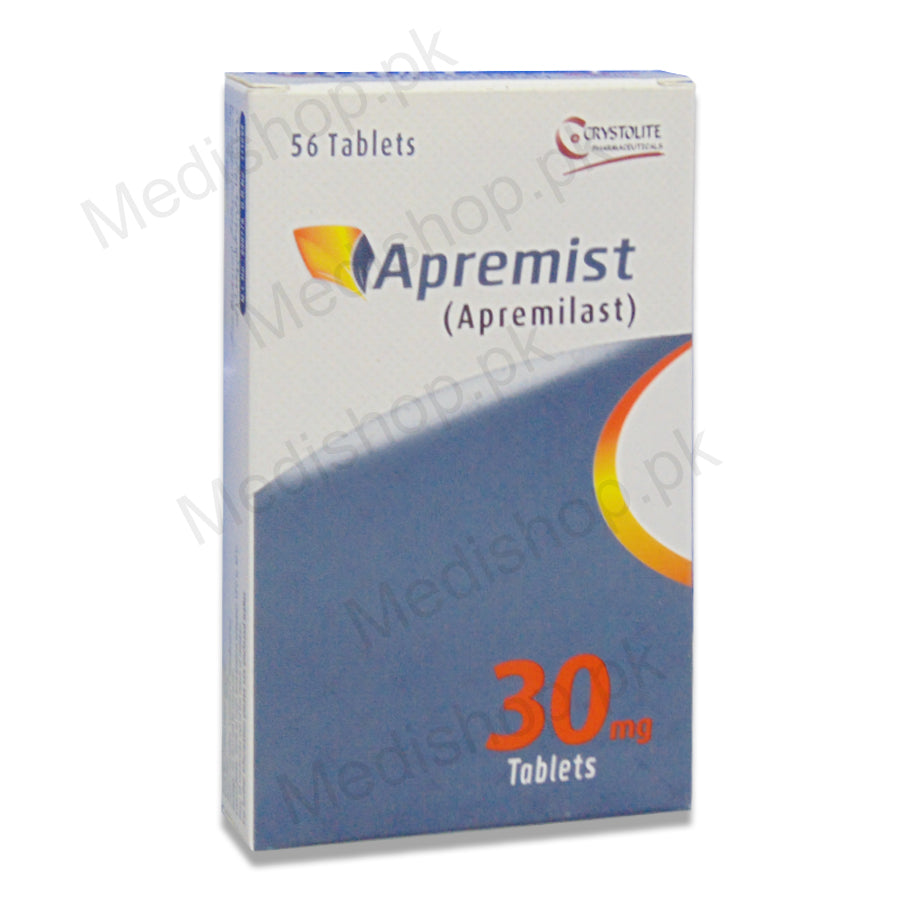 Buy online Apremist Apremilast Tablets in pakistan -medishop.pk ...