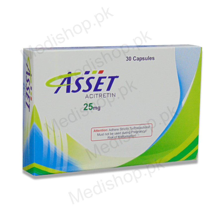 Asset 25mg Capsules – Medishop.pk