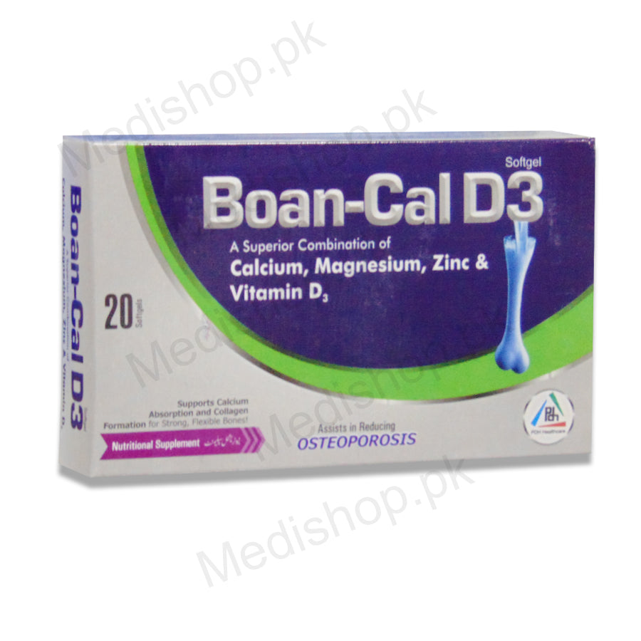 Boan-Cal D3 Softgels – Medishop.pk