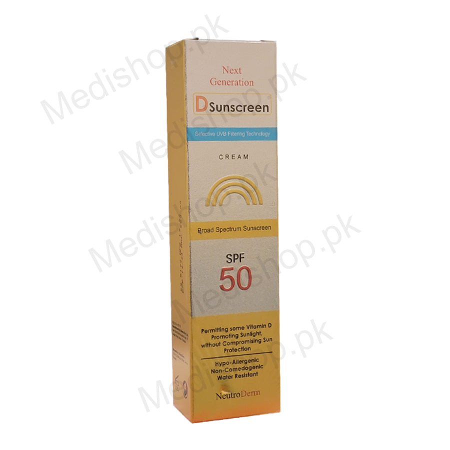D Sunscreen SPF 50 30gm – Medishop.pk
