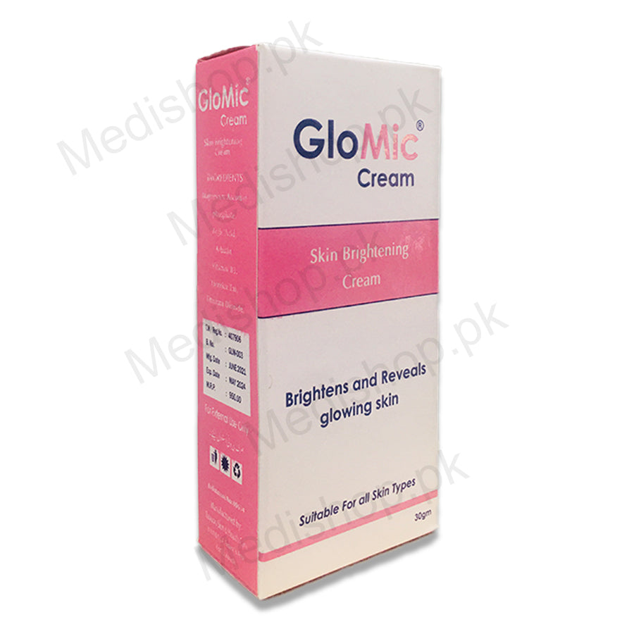 GloMic Skin Brightening Cream 30gm – Medishop.pk