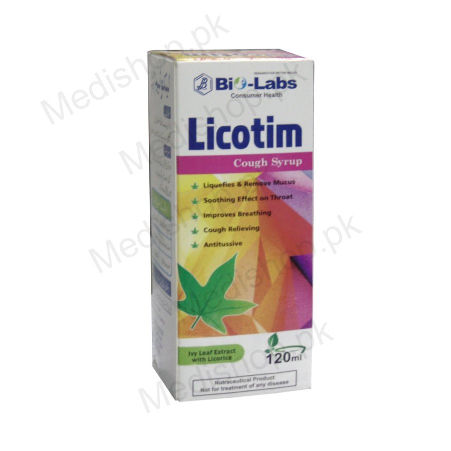Licotim Syrup 120ml – Medishop.pk