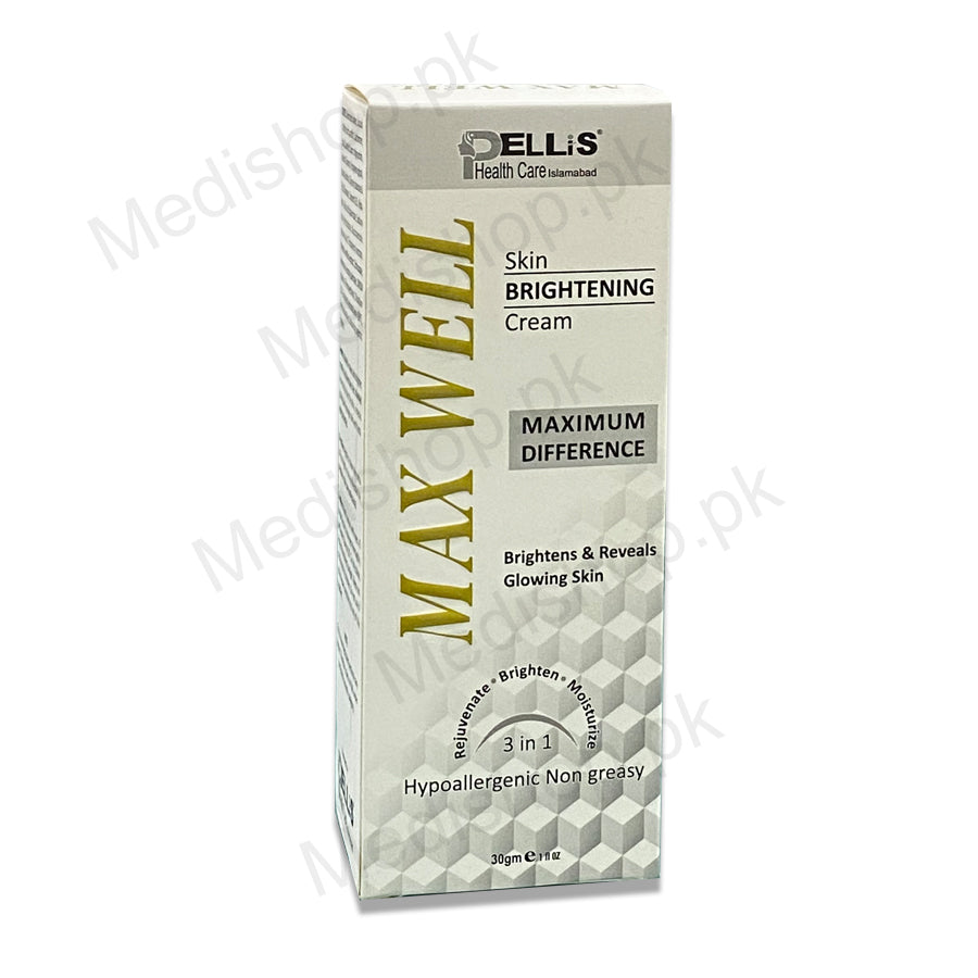Max Well Skin Brightening Cream 30gm – Medishop.pk