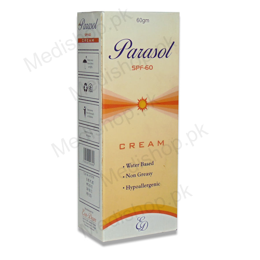 Parasol SPF 60 Cream 60gm – Medishop.pk