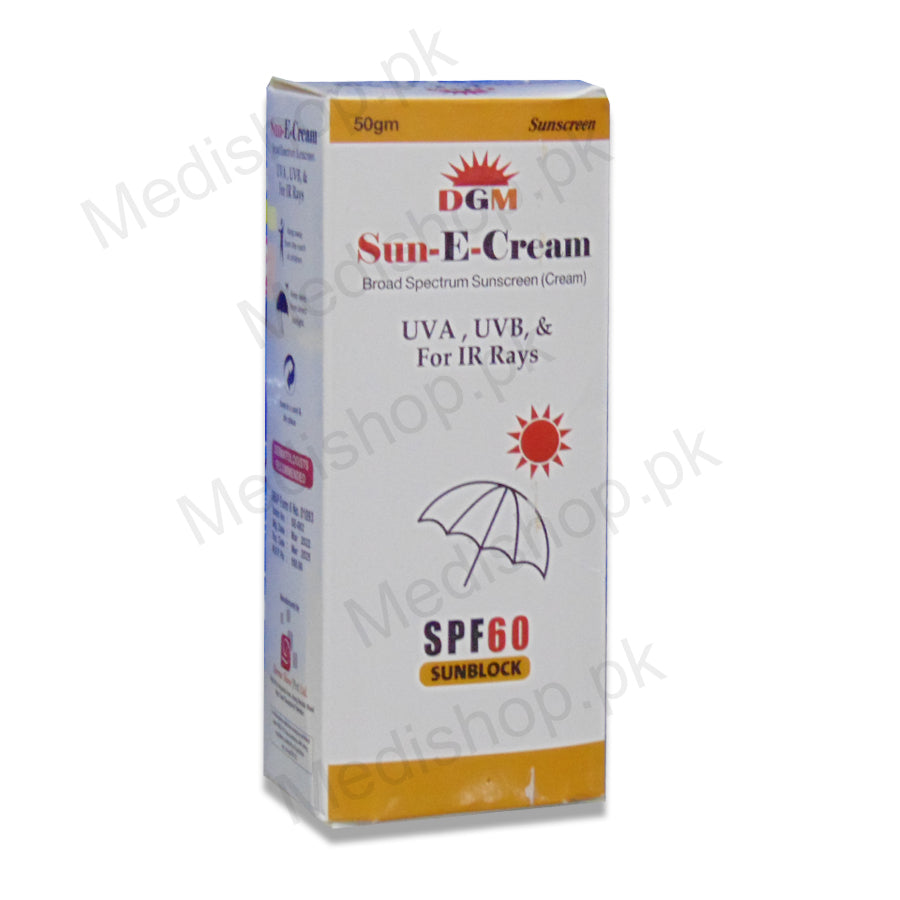 Sun E Cream SPF 60 50gm – Medishop.pk