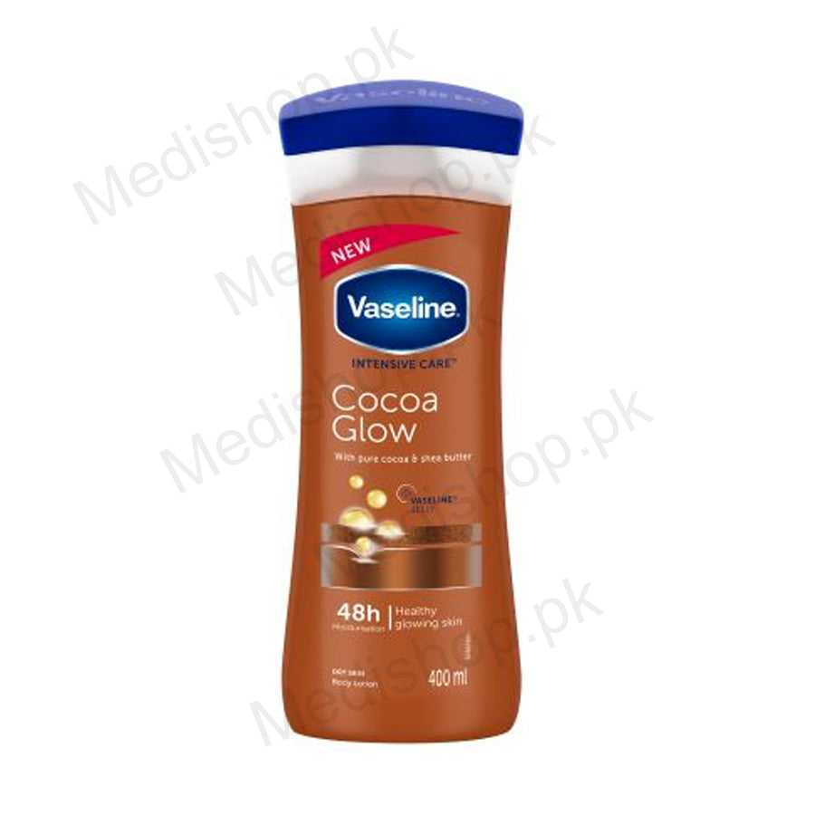 Vaseline Intensive Care Cocoa Glow Body Lotion 400ml – Medishop.pk