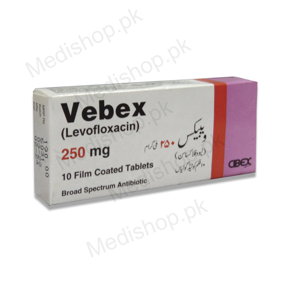 Vebex Tablets 250mg – Medishop.pk